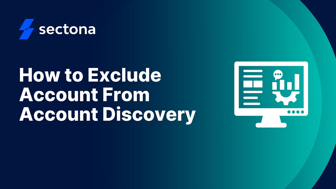 How to Exclude Account from Account Discovery - YouTube