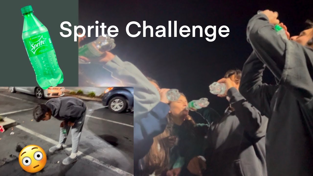 sprite challenge (GONE WRONG) - YouTube