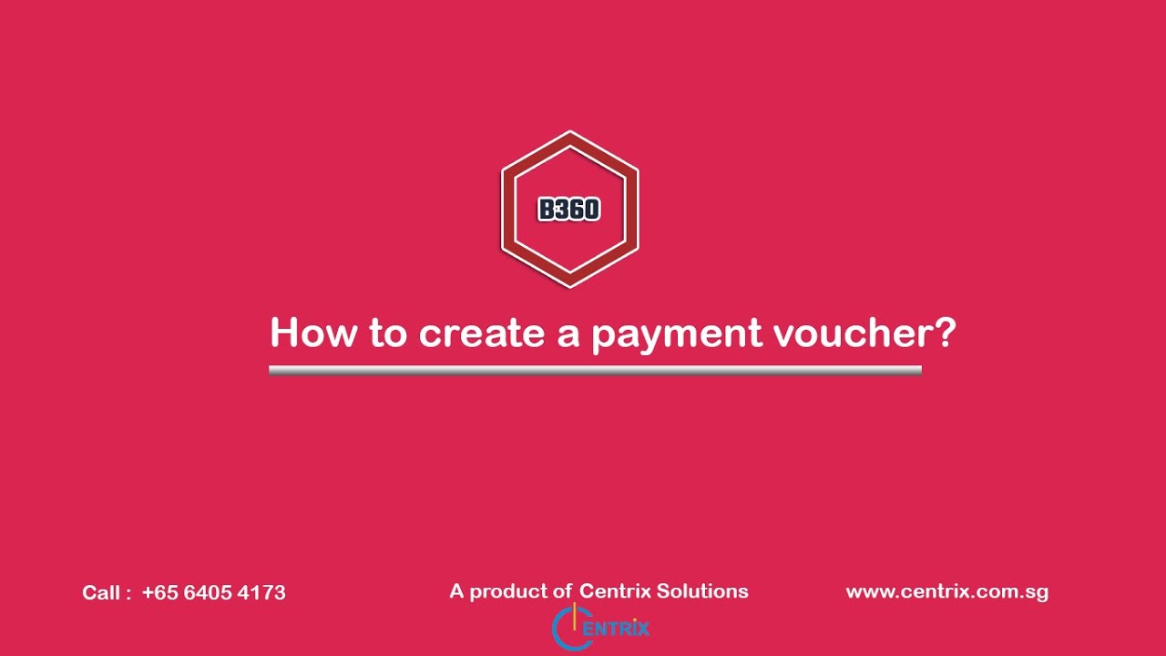 How to create a payment voucher? - YouTube