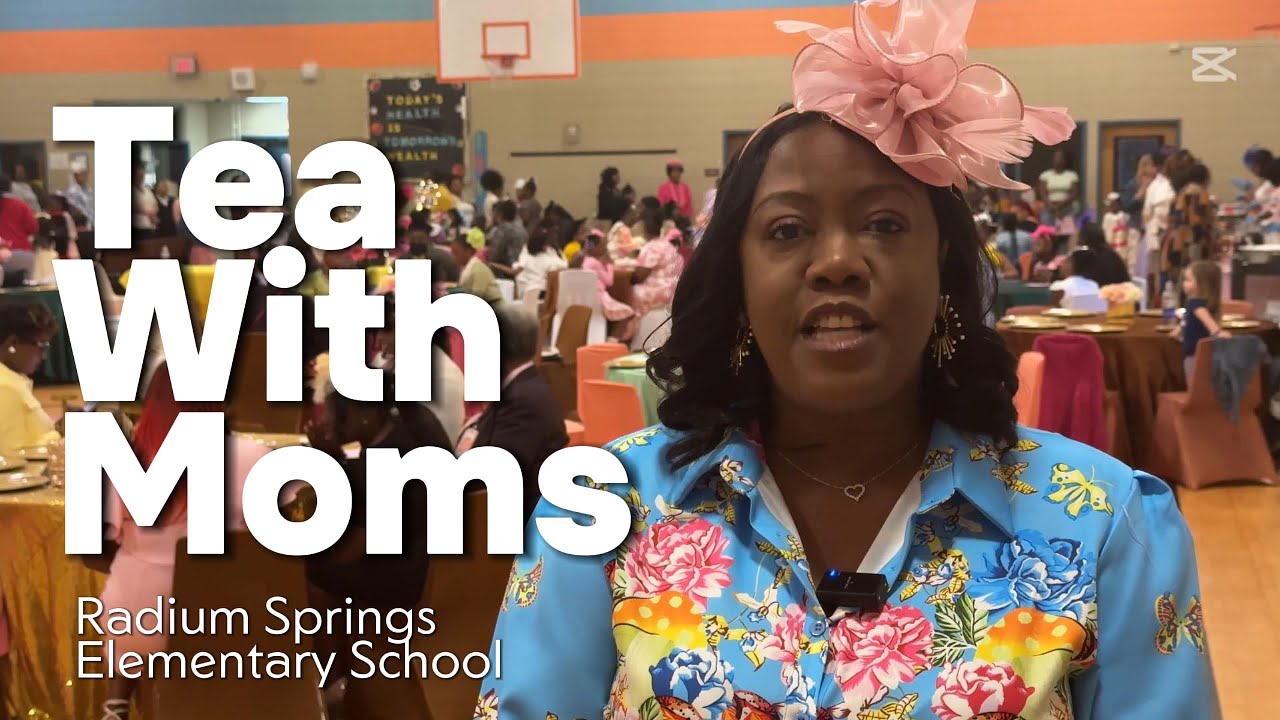 Radium Elementary Hosts 'Tea Time with Mom' Event - YouTube