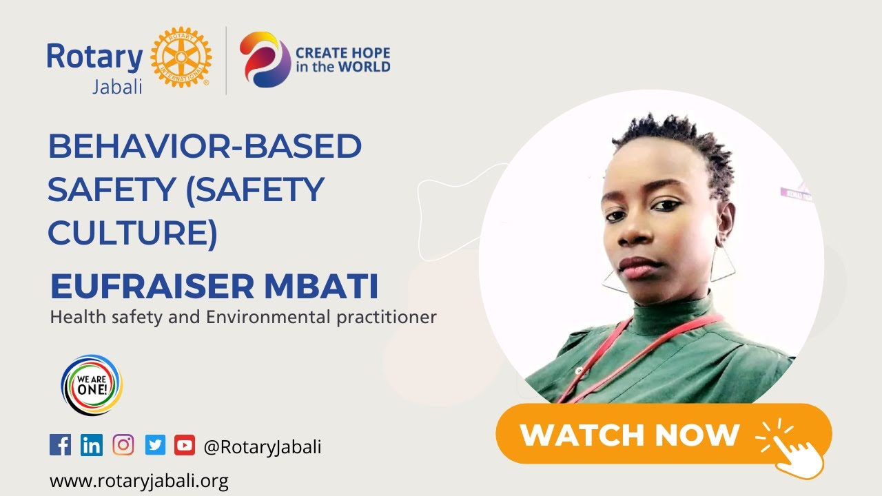 Behavior-based safety (safety culture): Eufraiser Mbati - YouTube