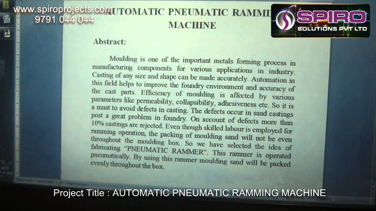 AUTOMATIC PNEUMATIC RAMMING MACHINE - YouTube