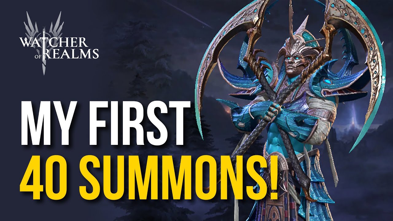 First 40 Gacha Summons | Watcher of Realms - YouTube