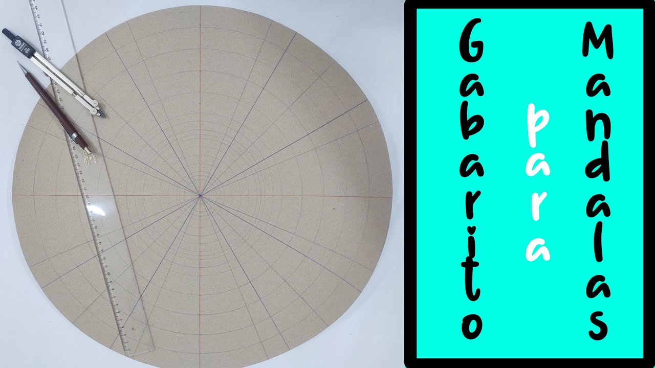 Como fazer um Gabarito para Mandalas - YouTube