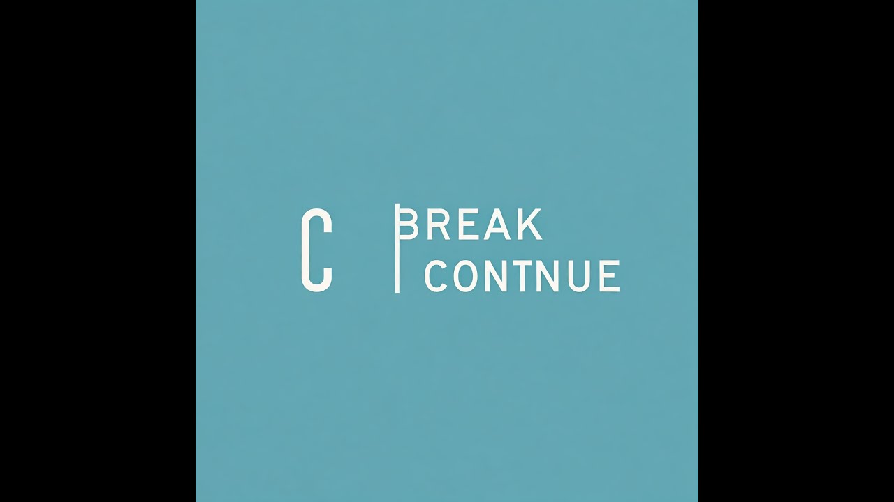 C Break and Continue - YouTube