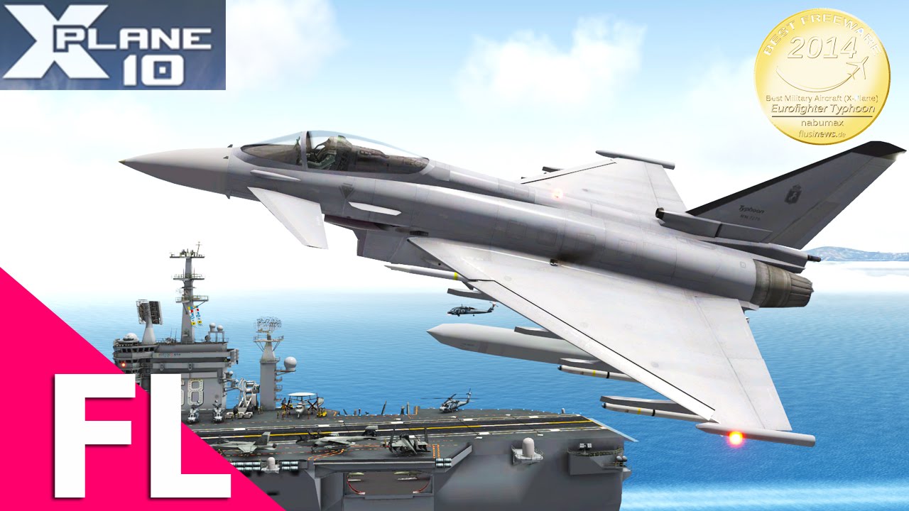 [FLIGHT] - Eurofighter Typhoon 2000 Carrier Landing - YouTube