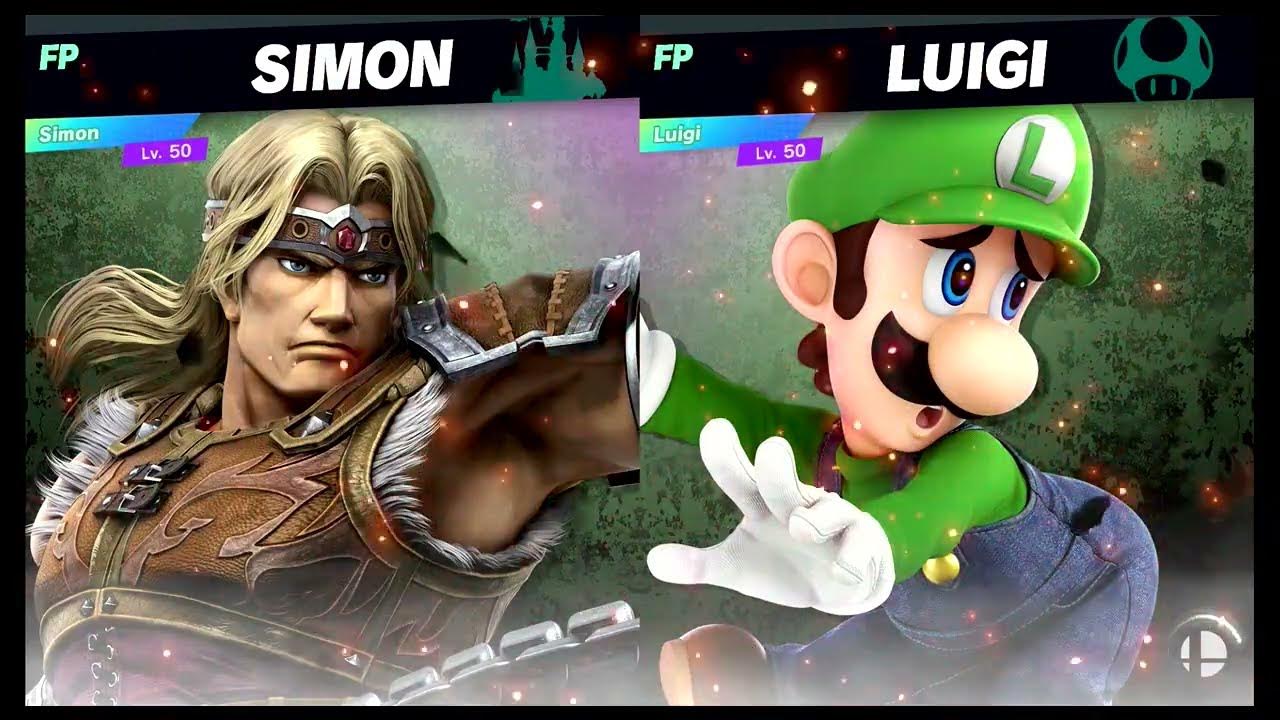 Super Smash Bros Ultimate Amiibo Fights – 3pm Poll Simon vs Luigi - YouTube