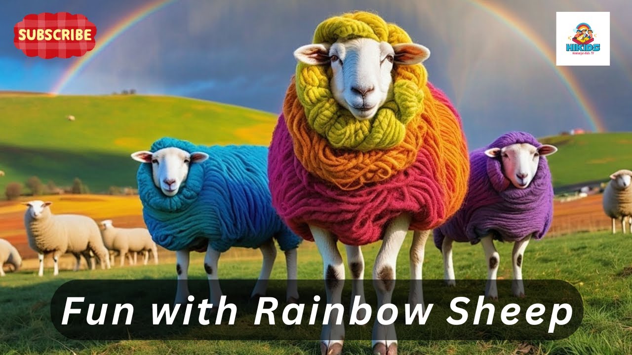 Baa, Baa, Rainbow Sheep | The Rainbow Sheep's Journey | Wool of Wonder ...