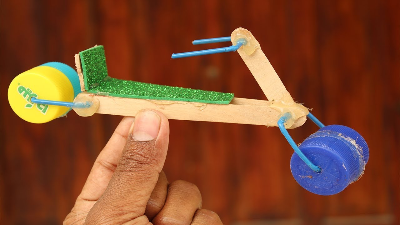 Awesome DIY bike - How to make using crafts - YouTube