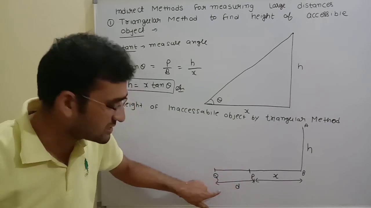 Triangular Method To Find Height Of Inaccessible Object And Height Of triangular-method-to-find-height-of-inaccessible-object-and-height-of