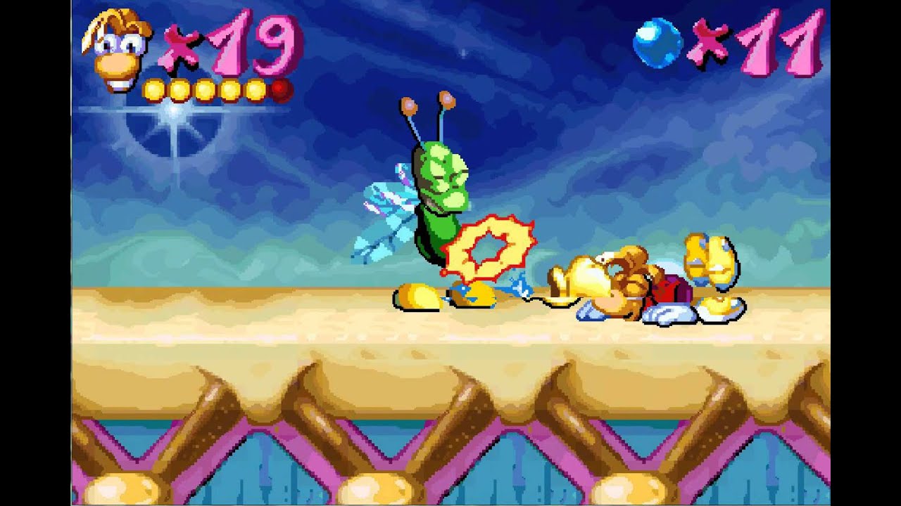 Rayman Advance Death-Free Walkthrough - part 3 - Bongo Hills - YouTube