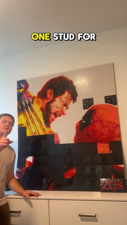 Day 37 of adding one stud for every sub!! Huge Deadpool and wolverine art!! #deadpool #lego ...