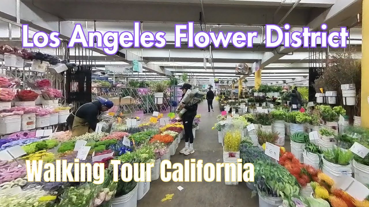 Los Angeles Flower District - Walking Tour - YouTube