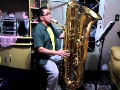 Sax contrabaixo zezinho hino 260 -19-12-2013 - YouTube