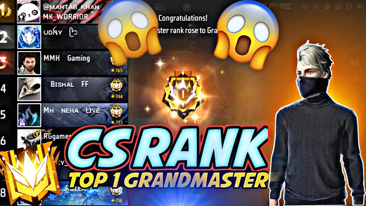 #4 TOP 1 GRANDMASTER😱CS RANK🎯#freefire #video #like #subscribe #suport🙏 ...