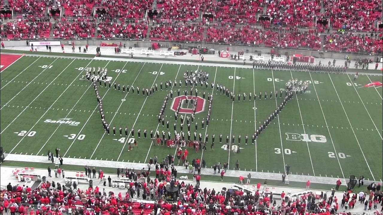 Ohio State marching band pregame show and Homecoming 10-7-23 - YouTube
