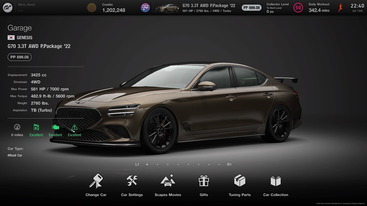 [Gran Turismo 7] Genesis G70 700pp tune - YouTube