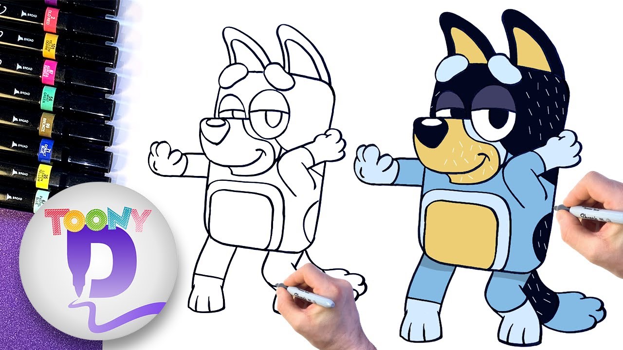 How to Draw Bandit | BLUEY - YouTube