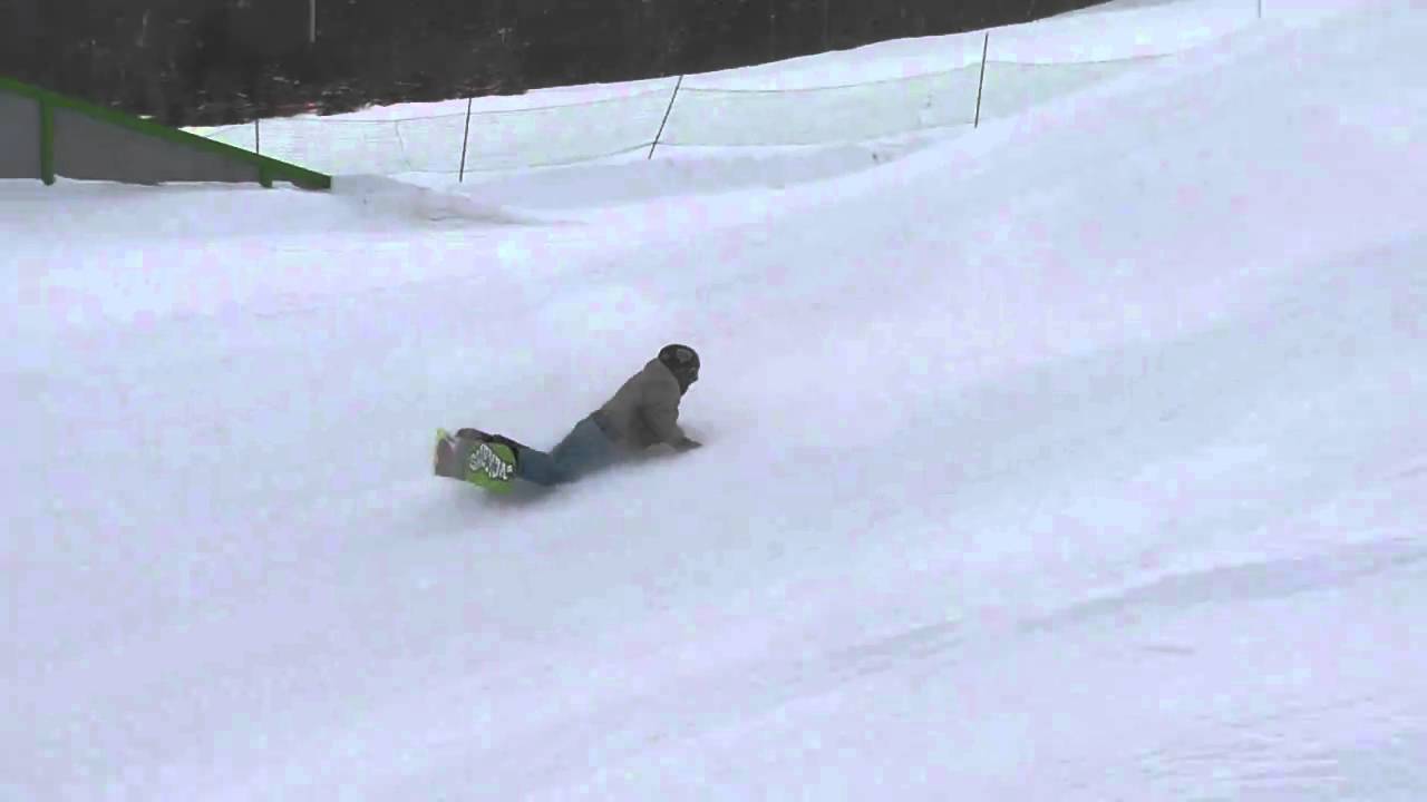 snowboard cork 540 attempt - YouTube