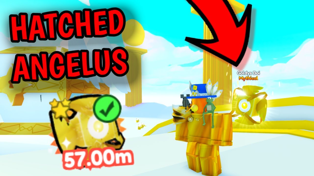 I Hatched a GOLDEN ANGELUS!!! | 500B+ Fantasy Coins | Pet Sim X ...