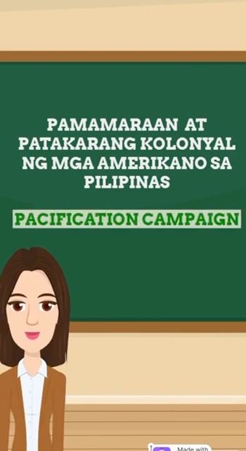 PACIFICATION CAMPAIGN #depedmatatag #history - YouTube