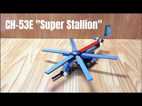 Mini lego CH-53 "Super Stallion" helicopter instruction / tutorial ...