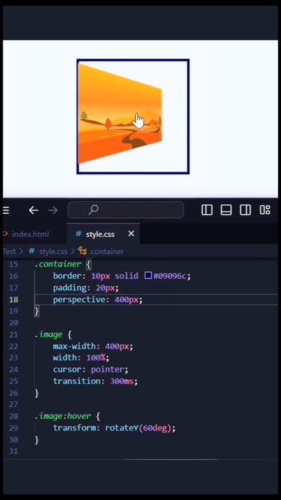 Image Hover rotate y #css #hovereffect 😲 - YouTube