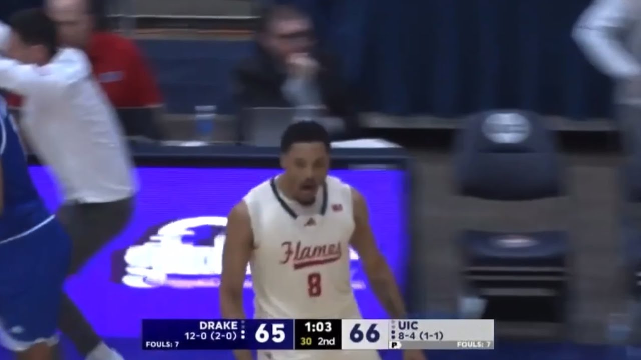 Drake vs UIC Highlights 1/1/25 | 2024-25 College Basketball Highlights ...