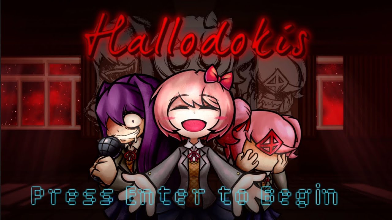 Friday Night Funkin | Takedown ~ Hallodokis V2 (A DDLC Halloween Mod ...