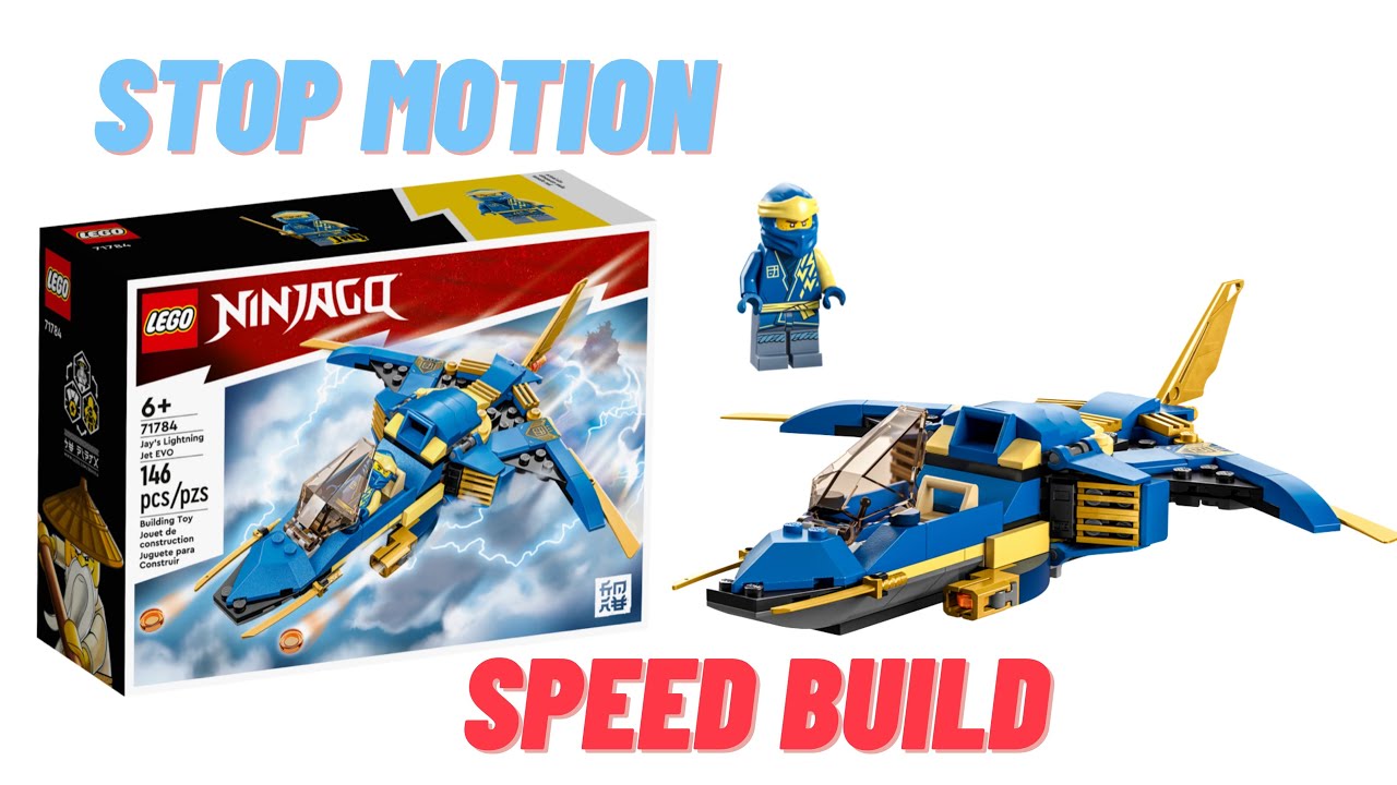 LEGO Ninjago 2023 Core Jay’s Lightning Jet EVO (71784) Stop Motion ...