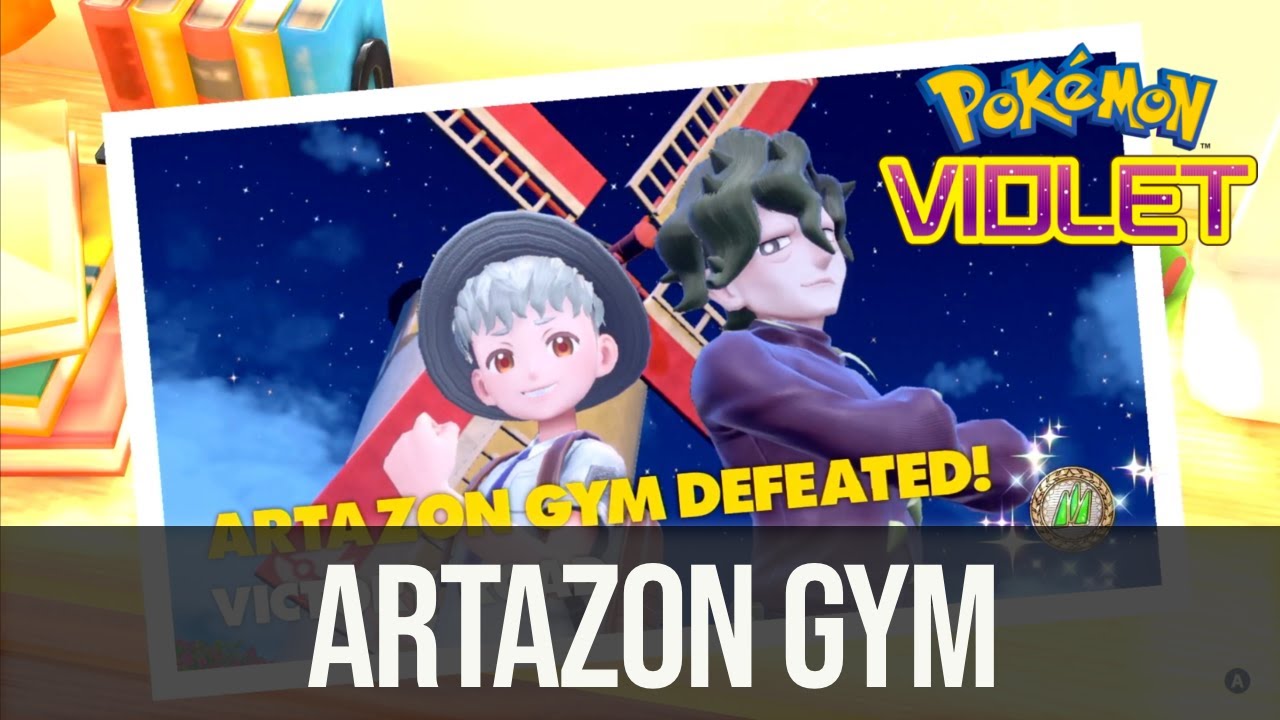 Pokemon Violet | Artazon Grass-Type Gym Test Sunflora & Battle ...