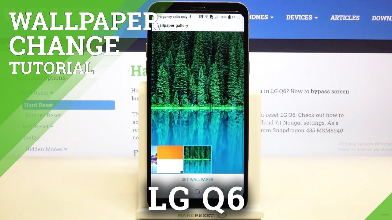 How to Change Wallpaper on LG Q6 | Set Up Home Screen & Lock Screen ...