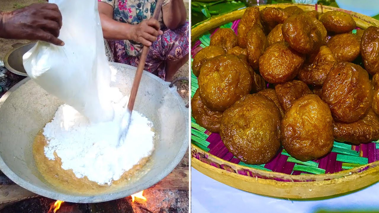 How Its Made - Athirasa ( Amutharasam ) Sweet Sri Lankan Cuisine Making ...