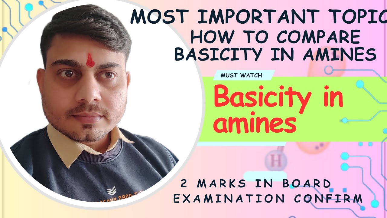 Basic character in Amines | Most important topic from amines - YouTube