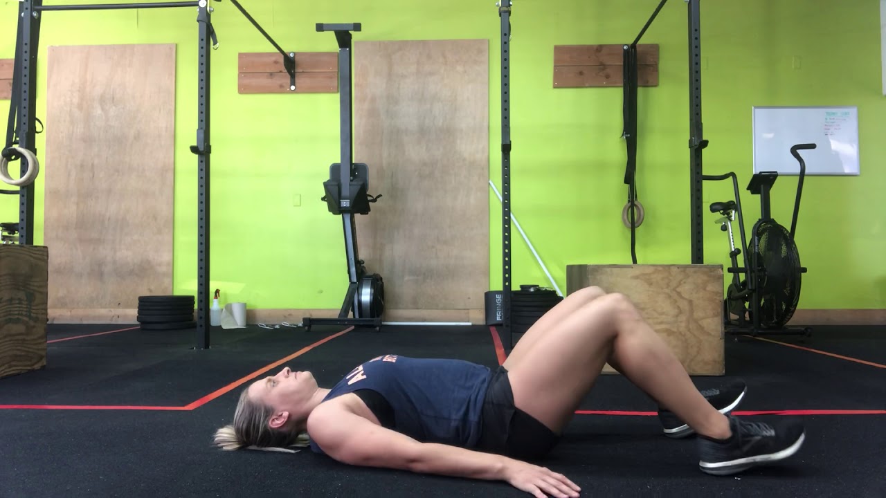 Tip Toe Glute Bridge - YouTube