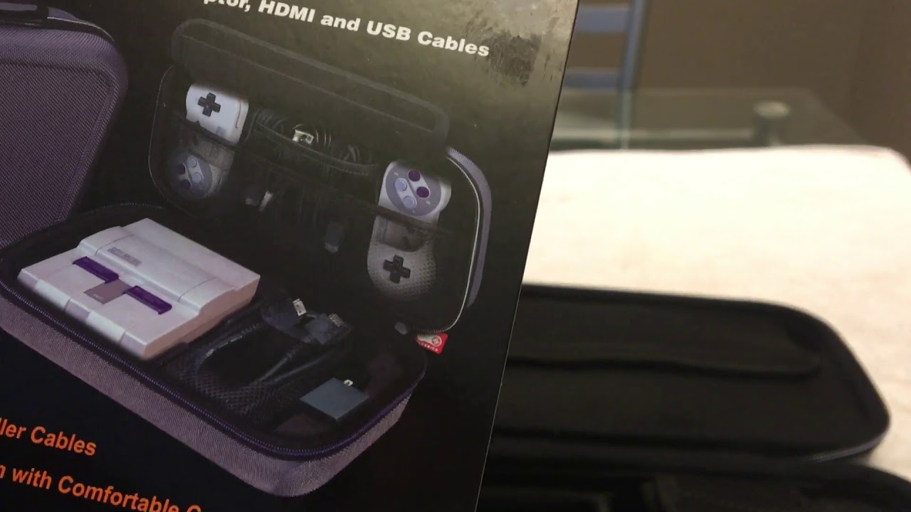 Unboxing and review of SNES classic carry case RDS industries rare in ...