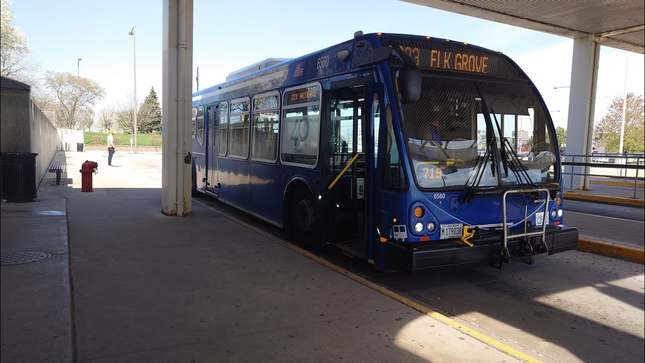 Ride On Pace Bus 2016 ENC Axess BRT 40' 6560 On Rt 223 Elk Grove ...
