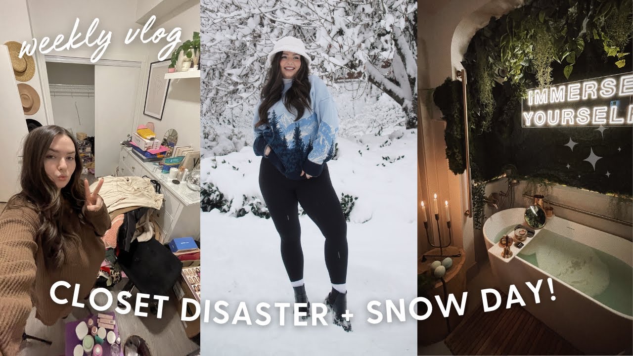 Closet Clean Out (it was a disaster) - WEEKLY VLOG - YouTube