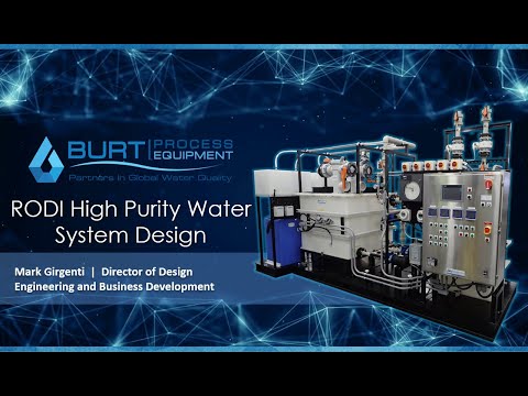 RODI High Purity Water System Design Webinar - YouTube