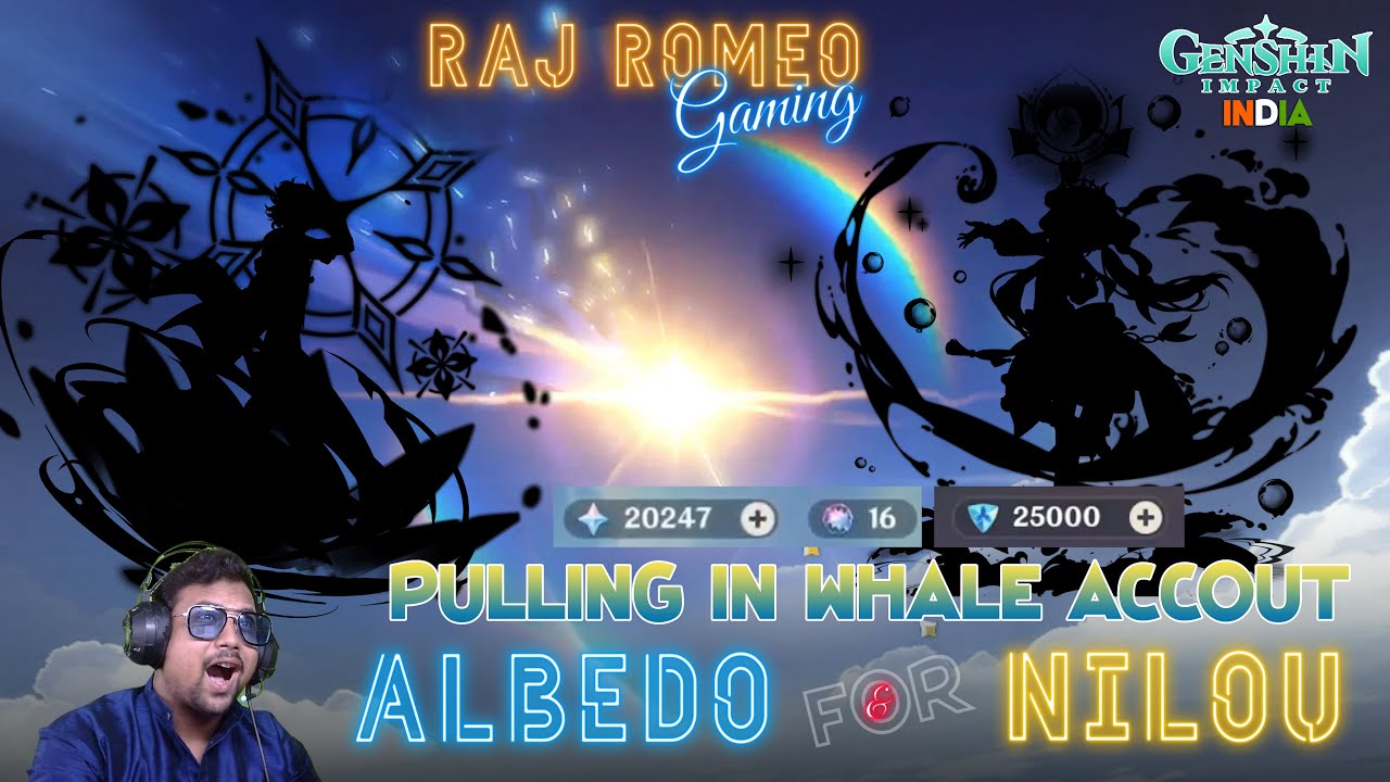 PULLING FOR NILOU & ALBEDO IN 25K CRYSTALS & 20K PRIMOGEMS | GENSHIN ...