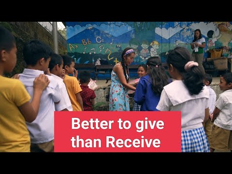 Better to give than receive #philippines - YouTube