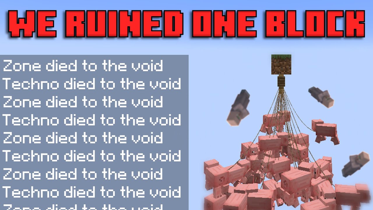 The WORST Minecraft One Block Video - YouTube