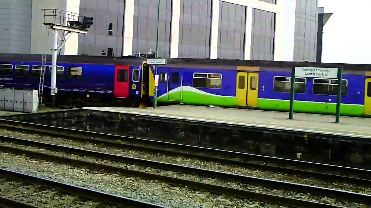 Silverlink 150 and 153 at Cardiff Central - YouTube
