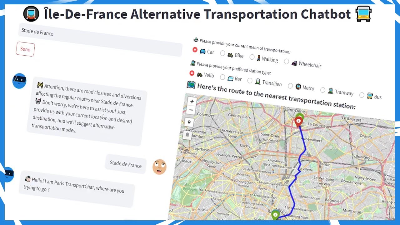 Building an AI Chatbot for Alternative Transportation During Strikes in ...