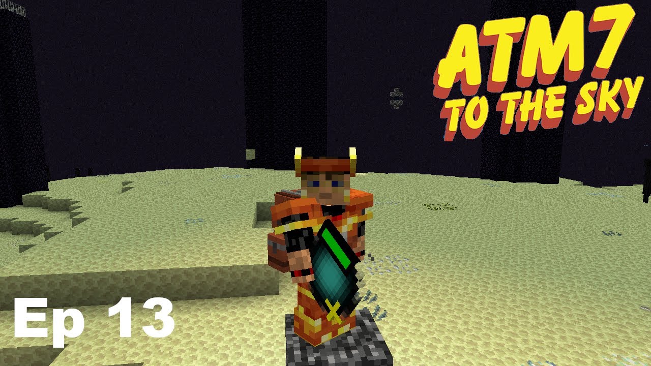ATM 7 To The Skys - Episode 13 - Ender Dragon pew pew! - YouTube
