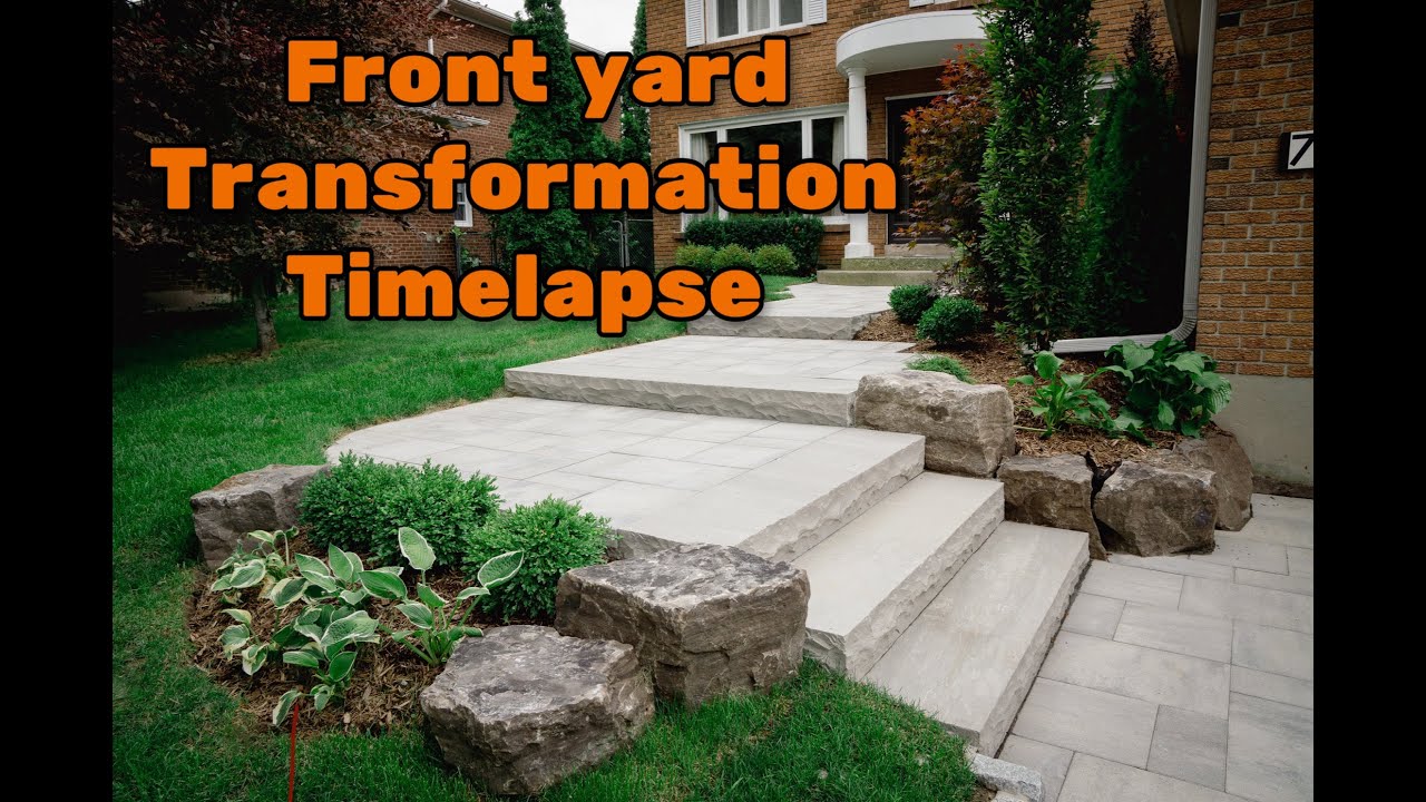 Amazing Front Yard Makeover - Time-Lapse Transformation - YouTube