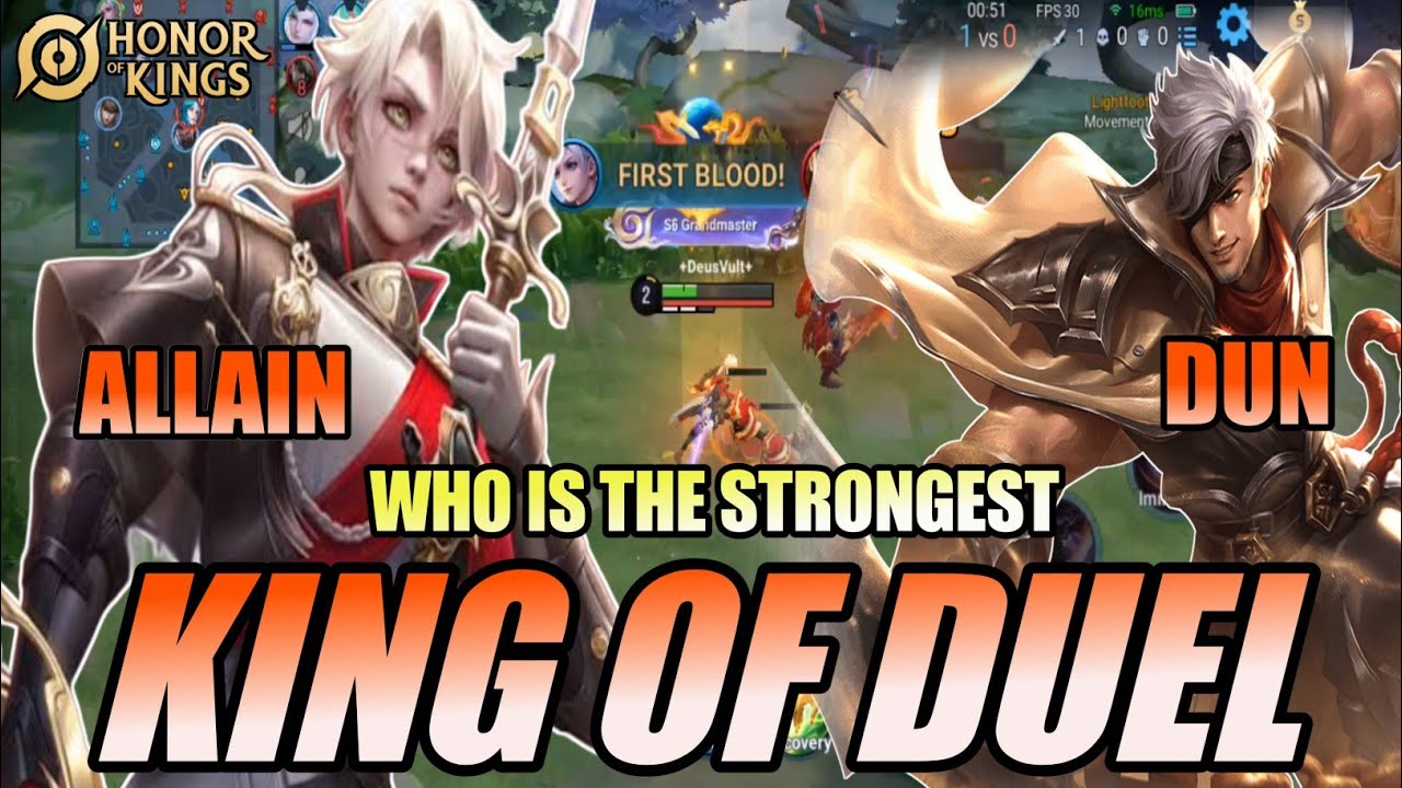 DEATH DUEL! Allain & Dun Honor of Kings (HOK) determining who is the ...