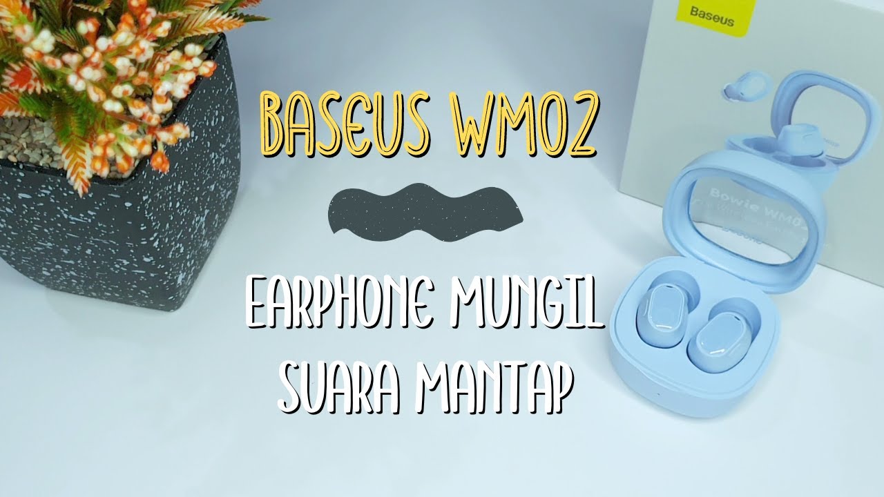 Review Earphone Terbaru Dari Baseus, Mini Earbuds TWS WM02 - YouTube