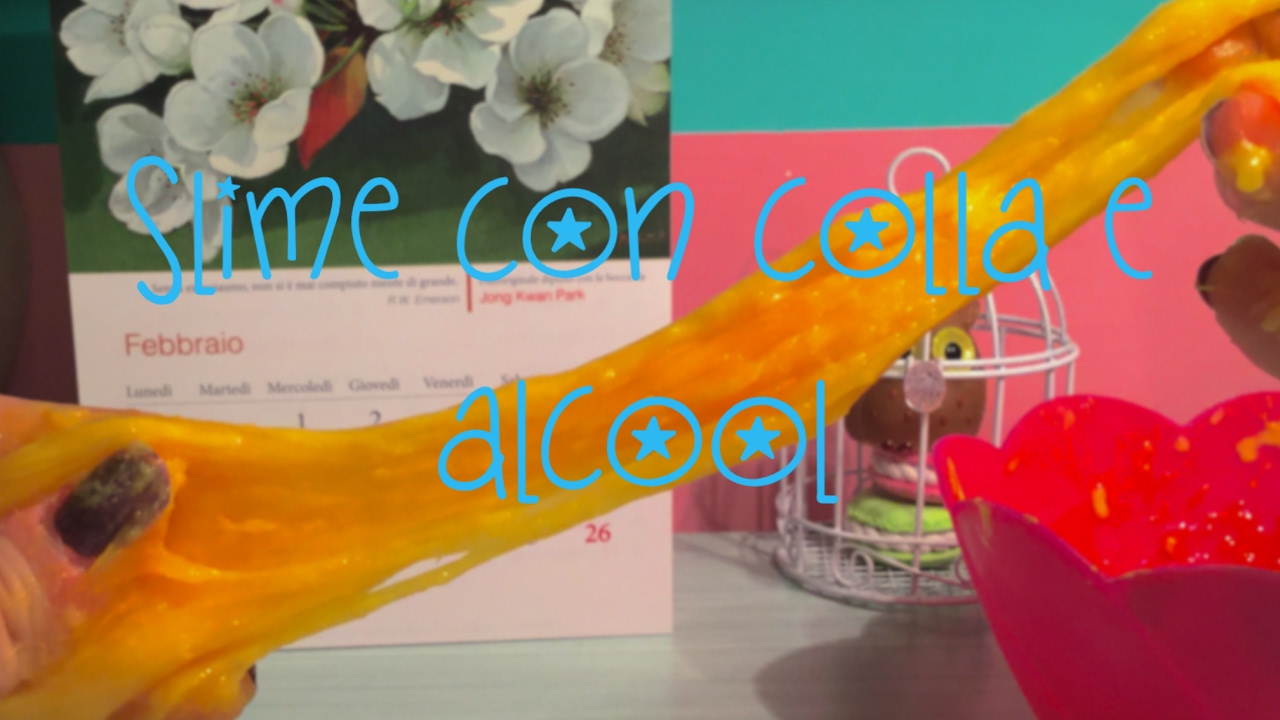 SLIME CON SOLO COLLA E ALCOOL?!?!?! - YouTube