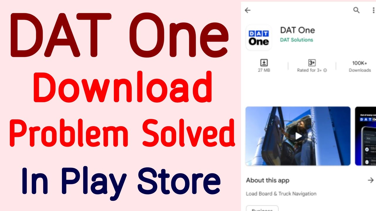 fix can't install DAT One app not download problem solved on google ...